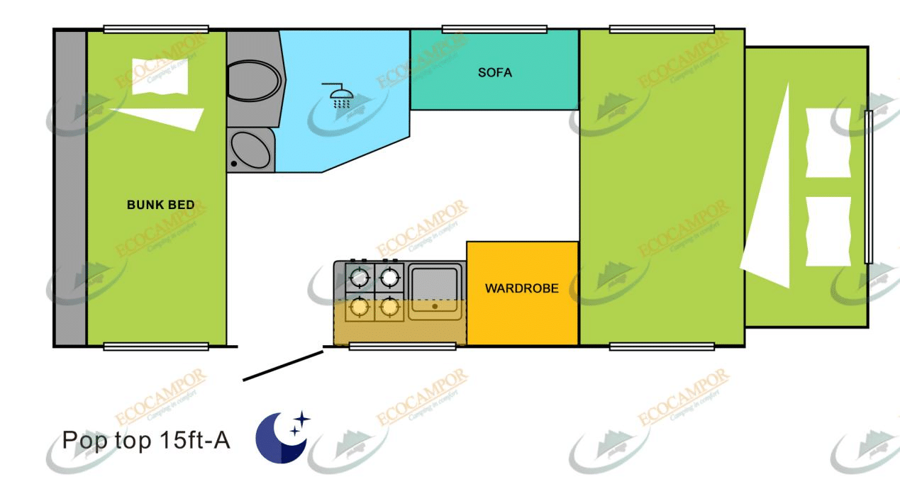 15ft Off Road Caravan - Ecocampor
